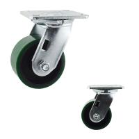 China 4x2 Inch Green 360 Degree Rotating Iron Core Heavy Duty Casters for sale