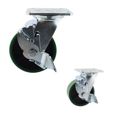 China 125mm Load Capacity 880LBS Heavy Duty Swivel Castors Wheels for sale