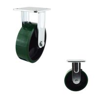 China 150x50mm Green  Iron Core Direction Plate Heavy Duty Casters for sale