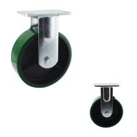 China 150x50mm Green  Iron Core Direction Plate Heavy Duty Casters for sale