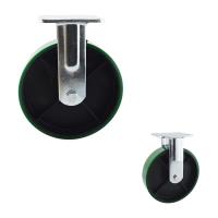 China 1188LBS 200mm Diameter High Capacity  Rigid Heavy Duty Casters for sale
