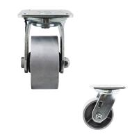 China Roller Bearing 4 Inch Swivel Cast Iron Wheels For Furniture for sale