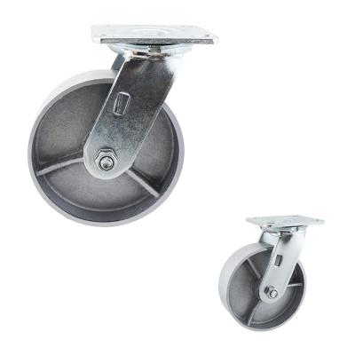 China Industrial Cast Iron 360 Degree Rotating 6 Inch Swivel Casters for sale