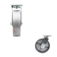 China Solid Core 8 Inch 660LBS Capacity Furniture Swivel Plate Caster Wheels for sale