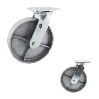 China Solid Core 8 Inch 660LBS Capacity Furniture Swivel Plate Caster Wheels for sale