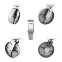 China Solid Core 8 Inch 660LBS Capacity Furniture Swivel Plate Caster Wheels for sale