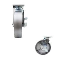 China 8x2 Inch Swivel Plate 660LBS Furniture Lockable Caster Wheels for sale