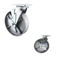 China 8x2 Inch Swivel Plate 660LBS Furniture Lockable Caster Wheels for sale