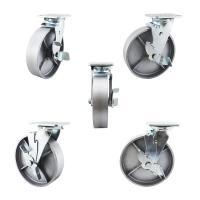 China 8x2 Inch Swivel Plate 660LBS Furniture Lockable Caster Wheels for sale