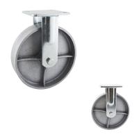 China 200mm Diameter 300kg Load Capacity Cast Iron Metal Trolley Wheels for sale