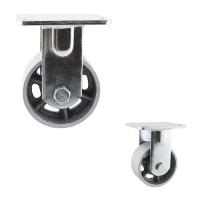 China 100x50mm 440LBS Capacity Cast Iron Hollow Core Rigid Furniture Casters Wheels for sale