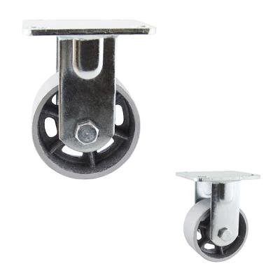 China 100x50mm 440LBS Capacity Cast Iron Hollow Core Rigid Furniture Casters Wheels for sale