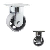 China 100x50mm 440LBS Capacity Cast Iron Hollow Core Rigid Furniture Casters Wheels for sale