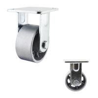 China 100x50mm 440LBS Capacity Cast Iron Hollow Core Rigid Furniture Casters Wheels for sale