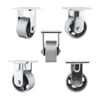 China 100x50mm 440LBS Capacity Cast Iron Hollow Core Rigid Furniture Casters Wheels for sale