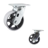 China 5 Inch Hollow Core Iron Swivel Plate Industrial Caster Wheels for sale