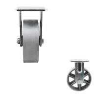 China 6x2 Inch Silver Wheel 280kg Load Capacity Heavy Duty Rigid Casters for sale