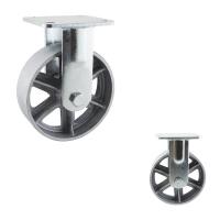 China 6x2 Inch Silver Wheel 280kg Load Capacity Heavy Duty Rigid Casters for sale