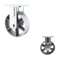 China 6x2 Inch Silver Wheel 280kg Load Capacity Heavy Duty Rigid Casters for sale