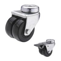 China Twin wheel 70kg Capacity 2 Inch Furniture Casters silent for sale