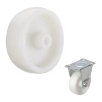 China 75mm White  80KG Load Capacity Nylon Castor Wheels for sale