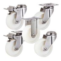 China 100x32mm Chemical Resistant Threaded Stem Swivel Caster for sale