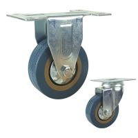 China 2.5 Inch Blue PVC Casters Swivel Plate Econormical Light Duty Casters Wholesales for sale