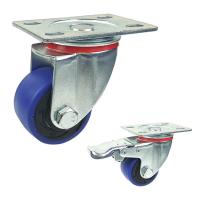China TPR Swivel 2 Inch Furniture Casters Twin Ball Bearing High Loading Capacity for sale