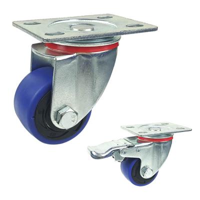 China TPR Swivel 2 Inch Furniture Casters Twin Ball Bearing High Loading Capacity for sale
