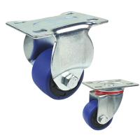 China TPR Swivel 2 Inch Furniture Casters Twin Ball Bearing High Loading Capacity for sale