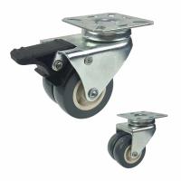 China PVC Casters Flowerpot 50mm Swivel Light Duty Castors Wheels 360 Rotating for sale