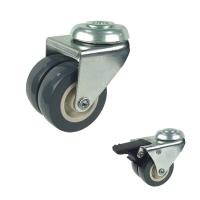China PVC Casters Flowerpot 50mm Swivel Light Duty Castors Wheels 360 Rotating for sale
