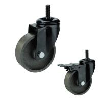 China Cast Iron  75mm Top Rigid Plate Black Fork Medium Duty Casters for table for sale