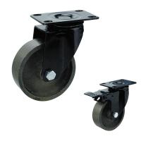 China Cast Iron  75mm Top Rigid Plate Black Fork Medium Duty Casters for table for sale