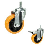 China Heavy-duty Industrial-grade Casters Ball Bearing and 3-1/2 Inch Top Plate Swivel Radius for High Load Capacity for sale