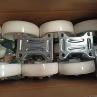 China 6 Inch Top Plate Rigid Type Nylon Swivel Castors for sale