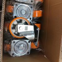 China ISO9001 500kg Loading 8 Inch Polyurethane Industrial Wheels With Aluminium Core for sale