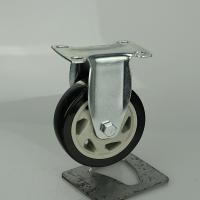 China 5 Inch PVC Hollow Core Trolley Rigid Plate Medium Duty Casters for sale