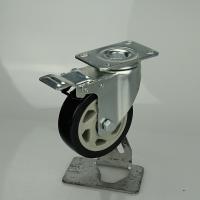 China Black Floor Protecting PVC 6 Inch Swivel Caster Wheels for sale
