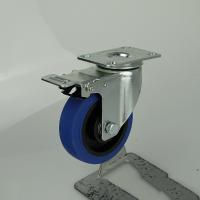 China 80kg Capacity 3 Inch Swivel Caster Wheels , TPR Quiet Caster Wheels for sale