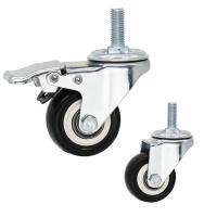 China Small Trolley Wheels Soft PP Core PVC Casters 2