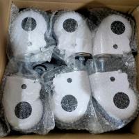China 5 Inch Medical Wheel Soft TPR Hospital Casters With Threaded Stem for sale