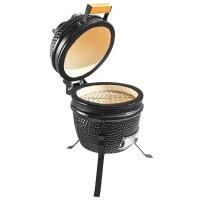 China Black Color 32cm 13 Inch Kamado Grill High Degree Fired Resistance for sale