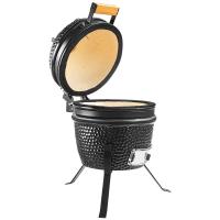 China Black Color 32cm 13 Inch Kamado Grill High Degree Fired Resistance for sale