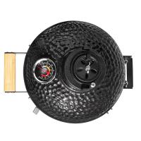 China Black Color 32cm 13 Inch Kamado Grill High Degree Fired Resistance for sale