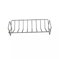 China 42x18x12cm Kamado Grill Accessories Stainless Rib Rack For Smoking And Grilling for sale