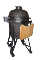 China Outdoor 20 Inch Kamado Grill Charcoal Matte Black Color 50cm Kitchenware for sale