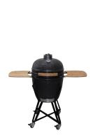 China Black Color 57cm 22 Inch Kamado Grill Ceramic Kitchenware for sale
