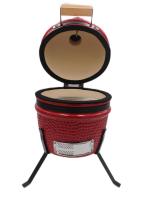 China Outdoor Charcoal 13 Inch Kamado Grill Red Color 32cm for sale