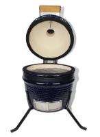 China Ceramic 13 Inch Kamado Grill Outdoor Charcoal Navy Color 32cm for sale